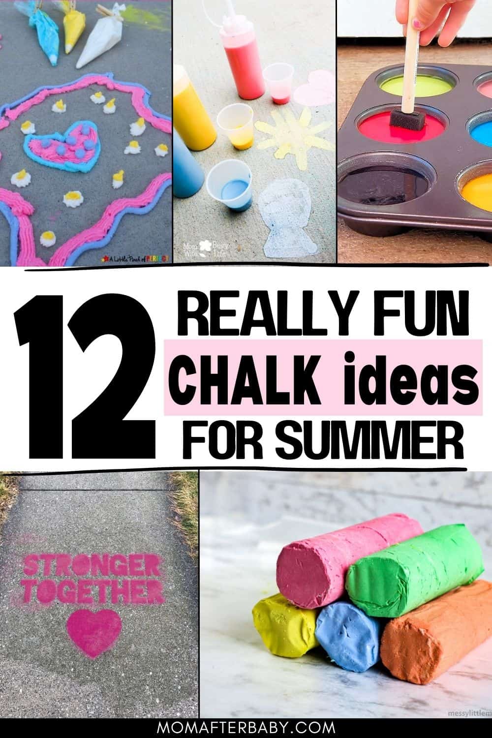 DIY Sidewalk Chalk Recipes & Activities for Summer Fun with Toddlers ...