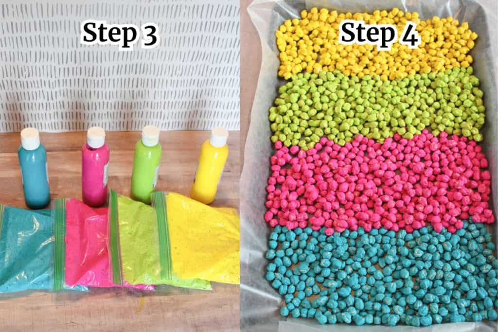 Spring Chickpea Sensory Bin Play – Mom After Baby